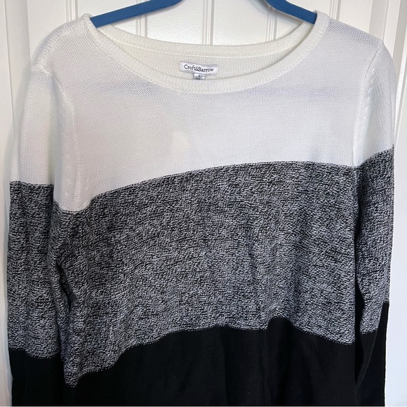 croft & barrow | Sweaters | Nwt Croft Barrow Black White And Gray ...